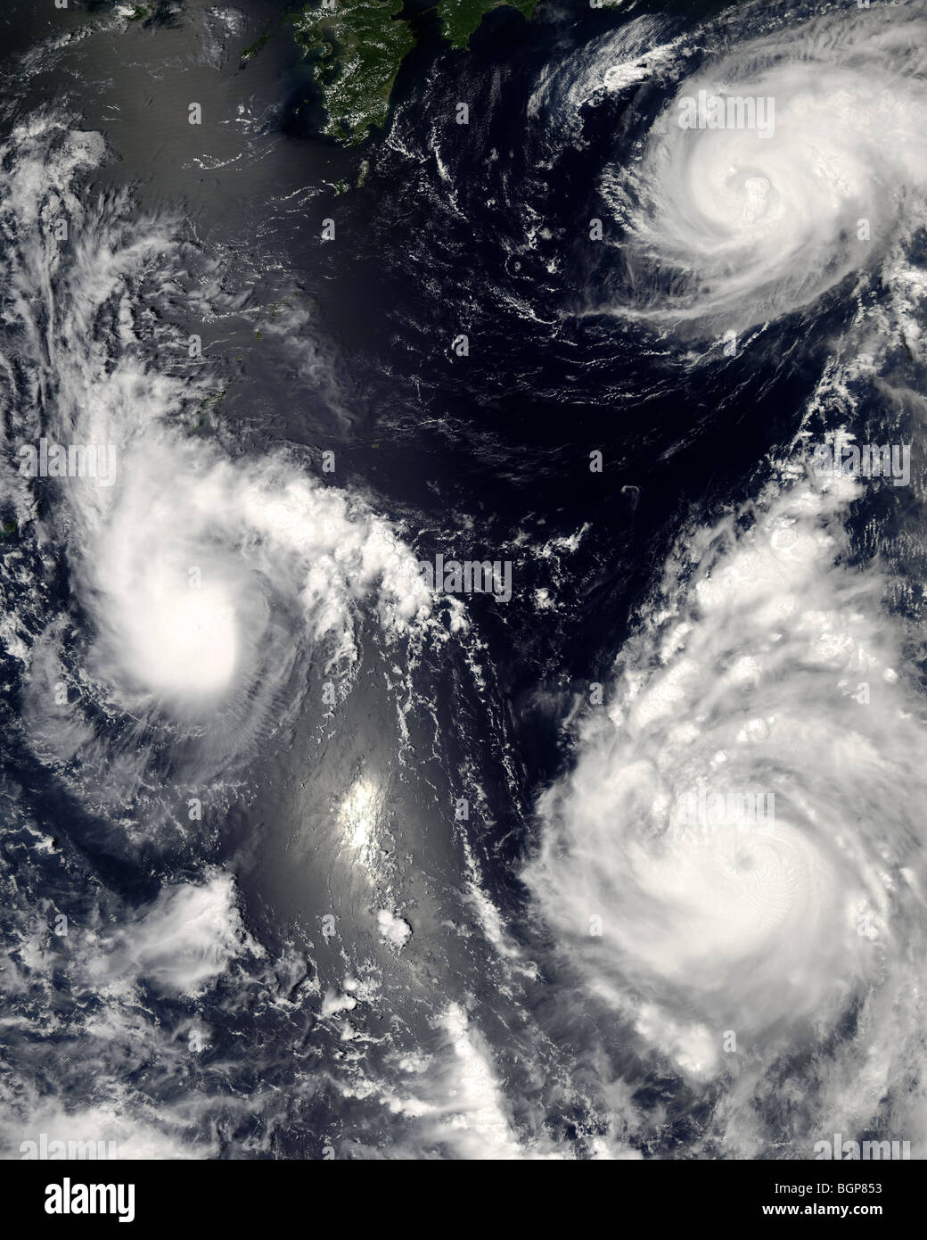 Satellite image of typhoons hi-res stock photography and images - Alamy