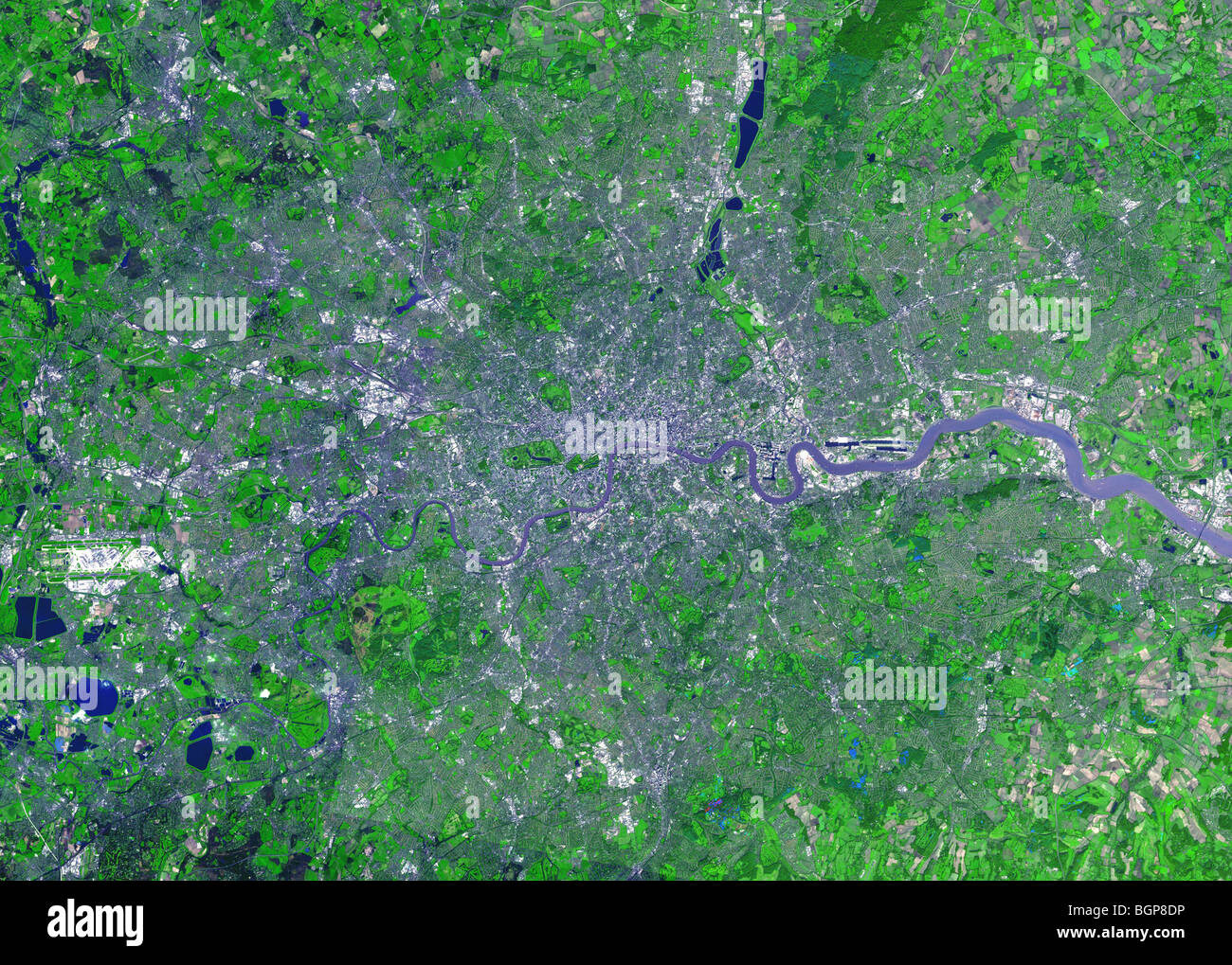 Satellite image of London Stock Photo - Alamy
