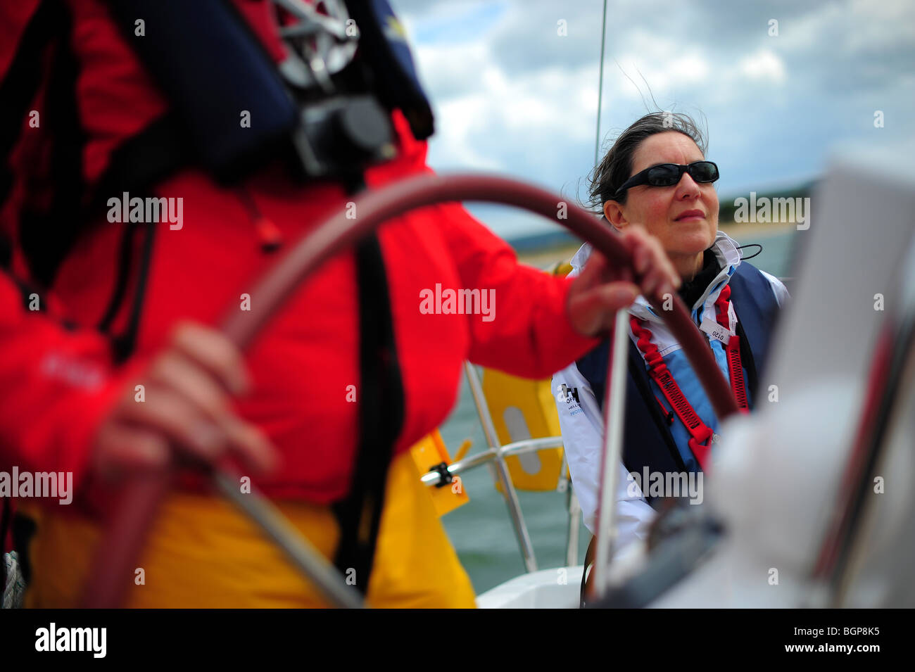 Woman sailing lesson hi-res stock photography and images - Alamy