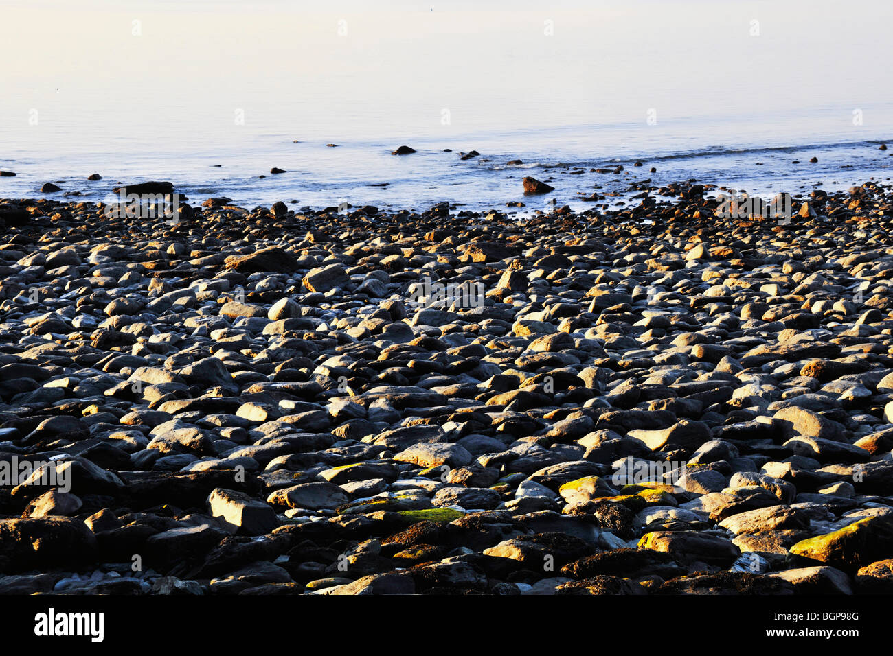 the rocky shore and headland at lynmouth devon Stock Photo - Alamy
