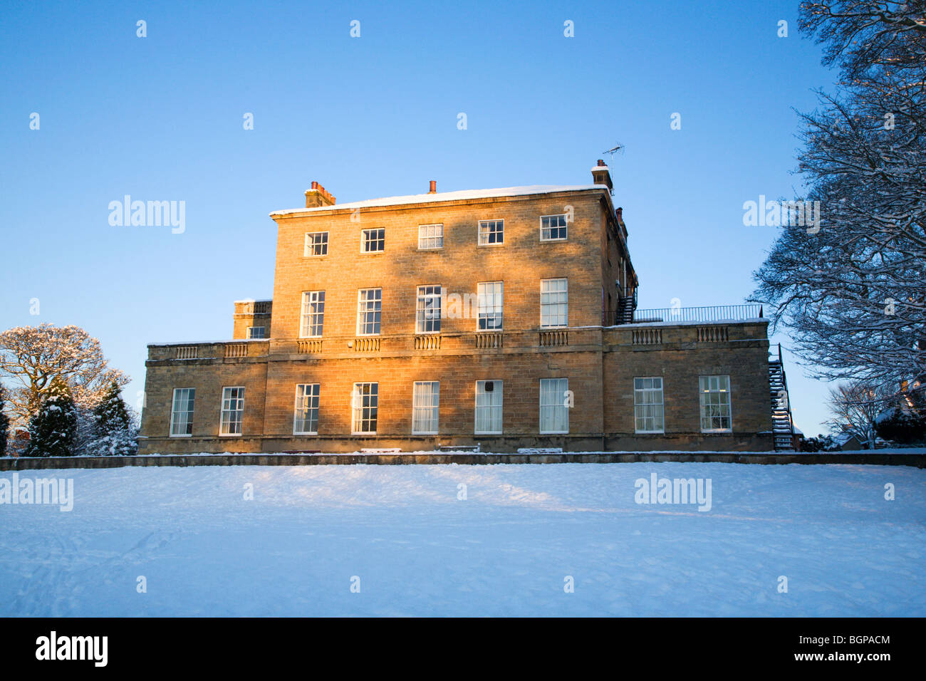 Knaresborough House in Winter Knaresborough North Yorkshire England ...