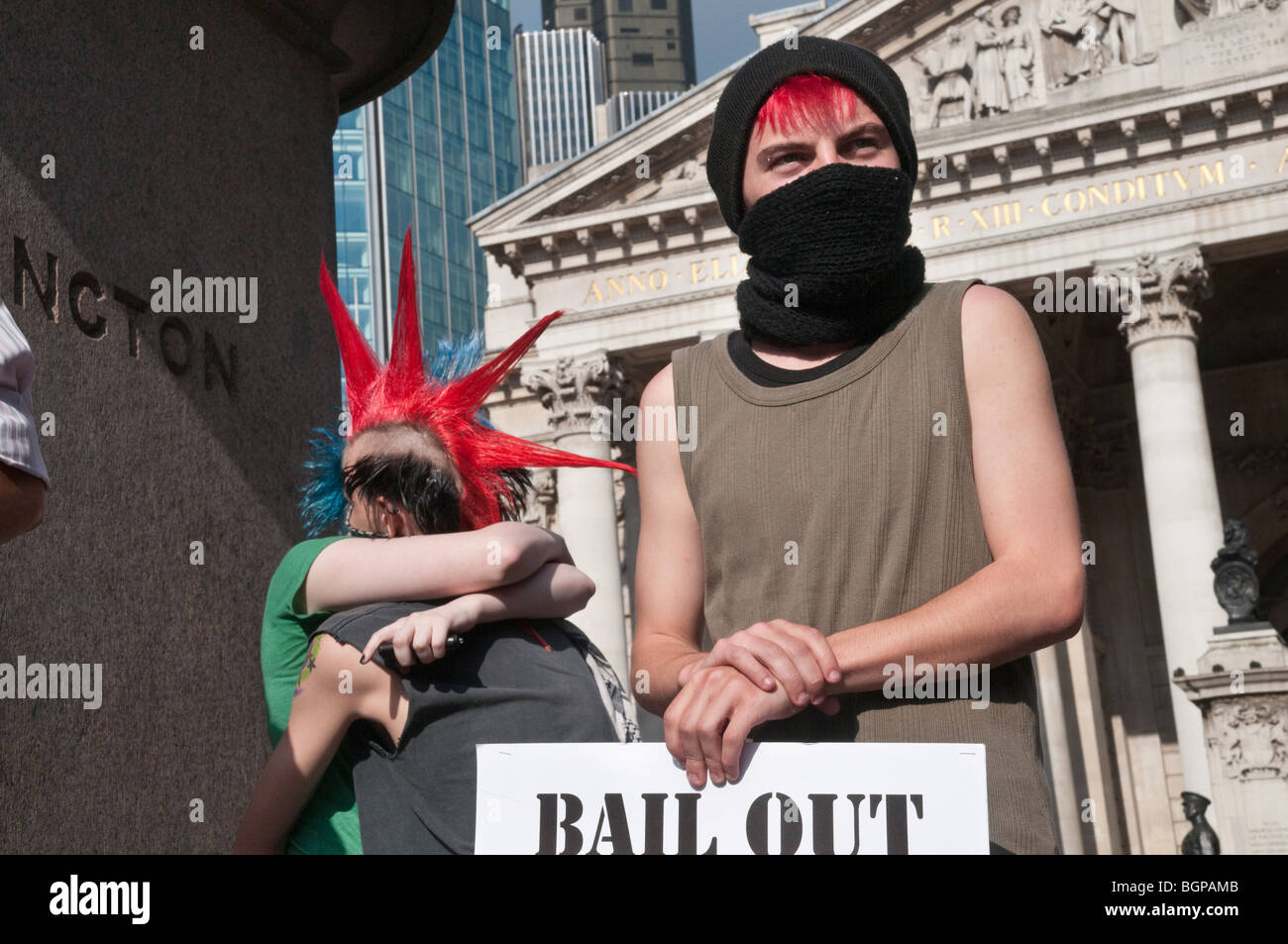 G20 demonstration london space hijackers hi-res stock photography and ...