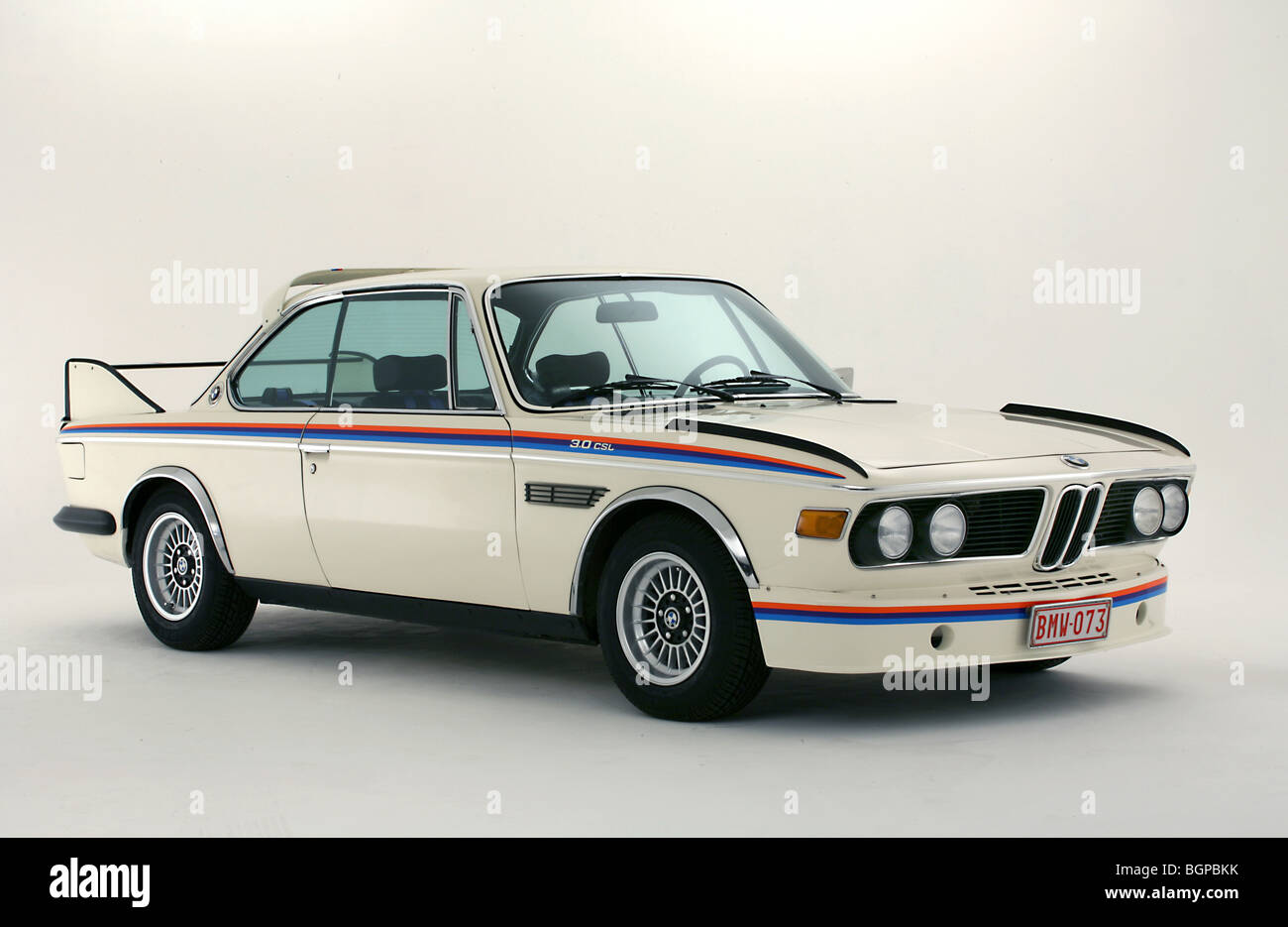 A BMW 3.0L CSL Batmobile in a white studio Stock Photo - Alamy