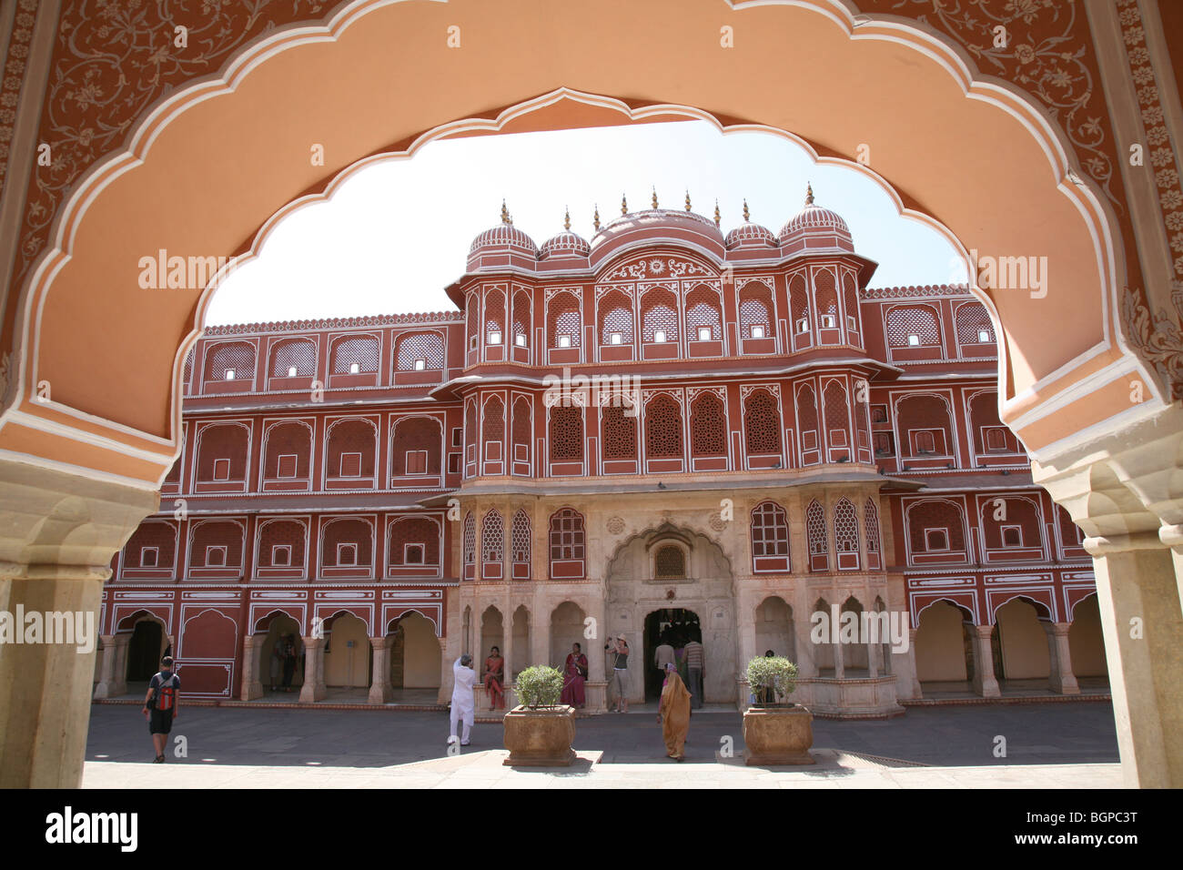 Inside the City Palace at Jaipur, Rajasthan India Stock Photo - Alamy