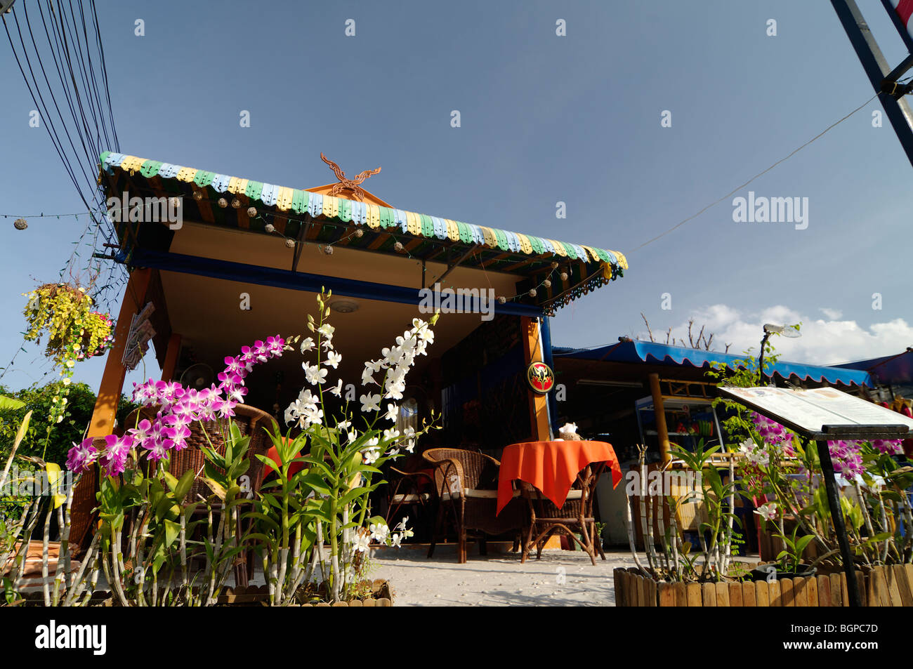 Boomerang Cafe, Bang Rak, Ko Samui, Thailand Stock Photo - Alamy