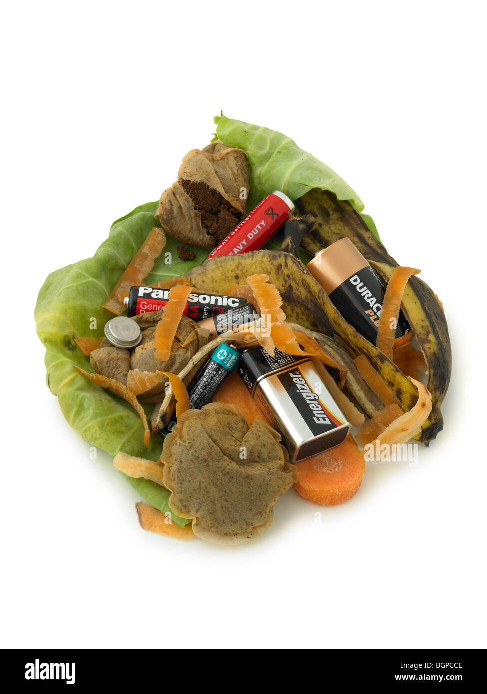 old batteries, waste, disposal Stock Photo - Alamy