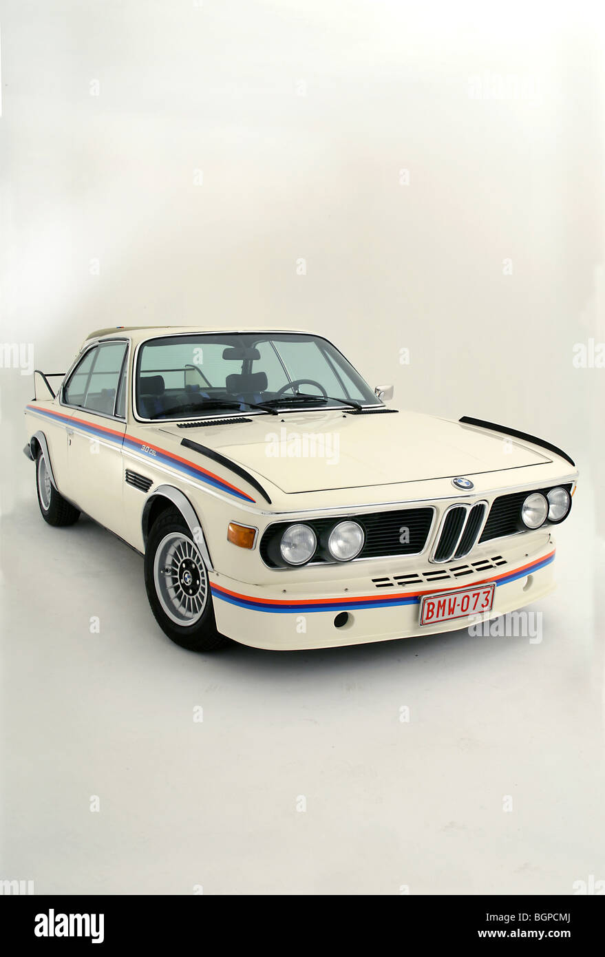 A BMW 3.0L CSL Batmobile in a white studio Stock Photo - Alamy