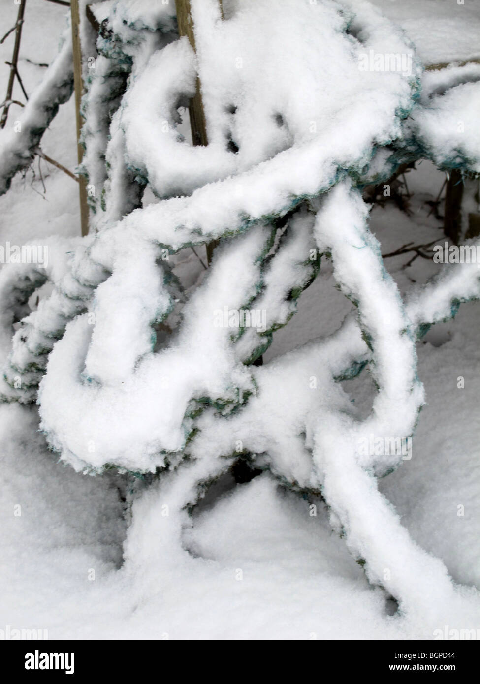 Rope in snow hi-res stock photography and images - Alamy