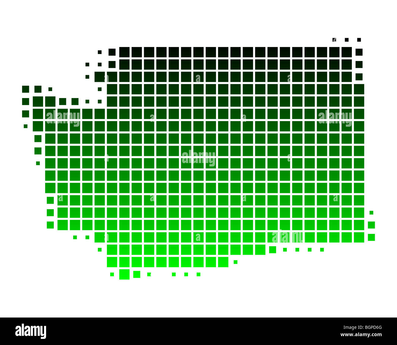 Map of Washington Stock Photo - Alamy