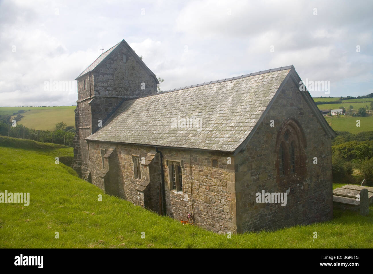pero common church on exmoor Stock Photo - Alamy