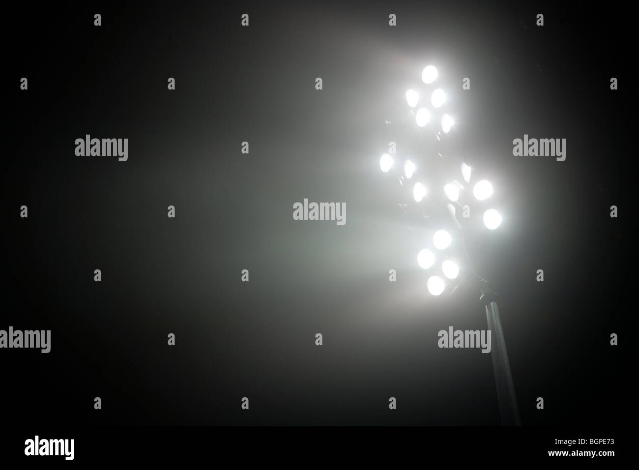 Stadium lights at night Stock Photo - Alamy