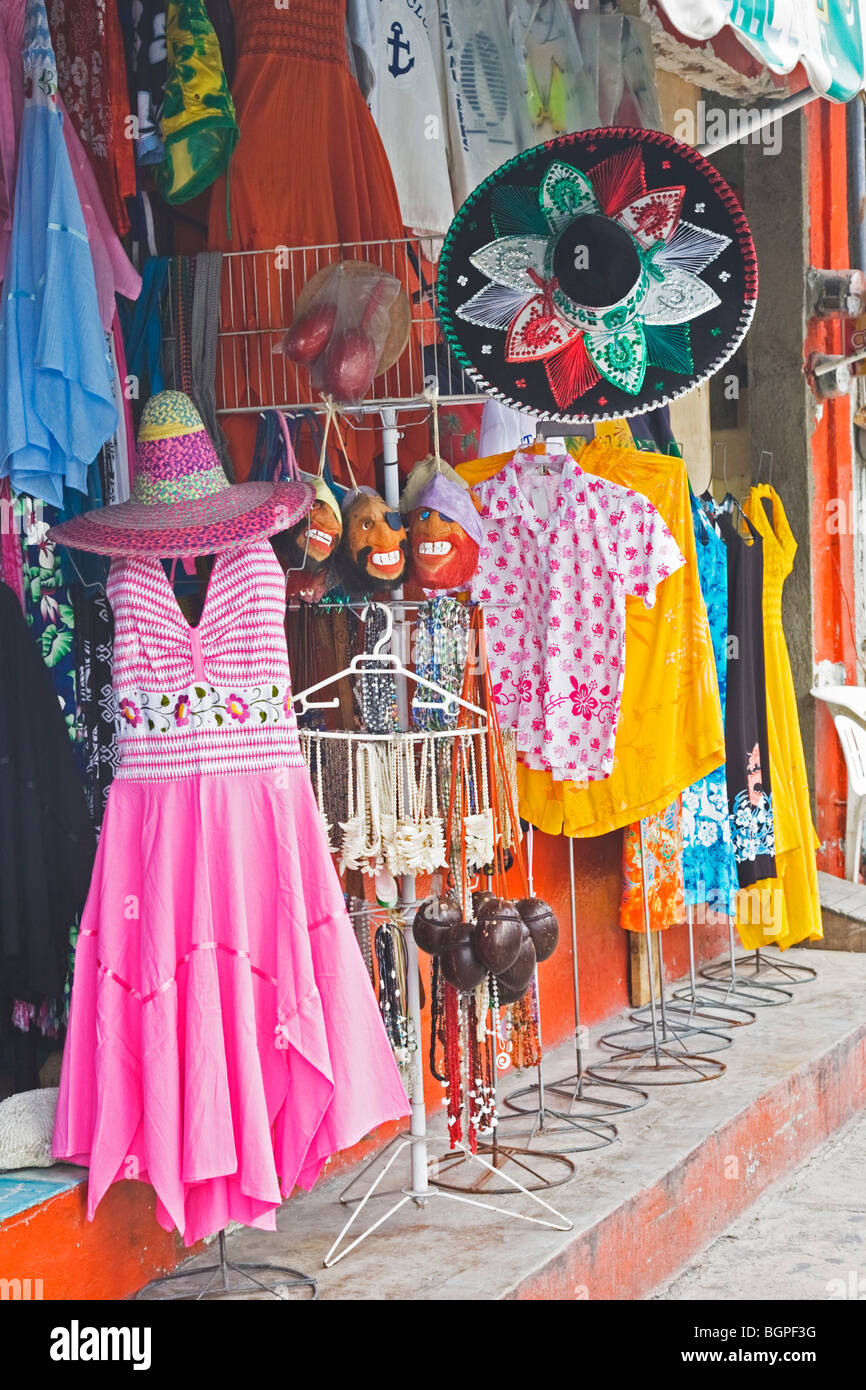 Local crafts and souvenirs in Cancun Mexico Stock Photo - Alamy