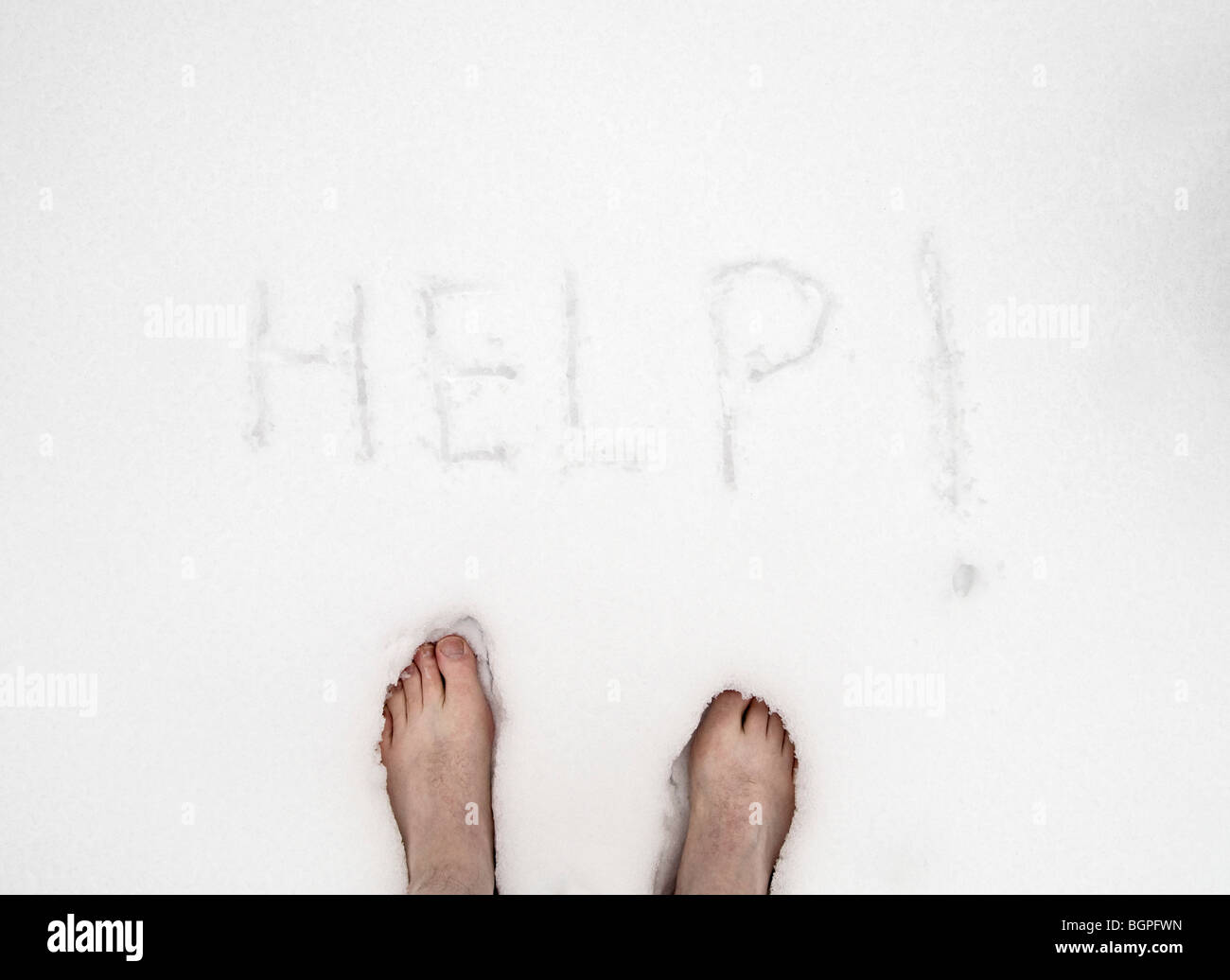Persons feet walking in deep hi-res stock photography and images - Alamy