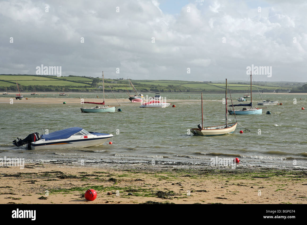 The Camel Estuary Cornwall England UK Stock Photo - Alamy