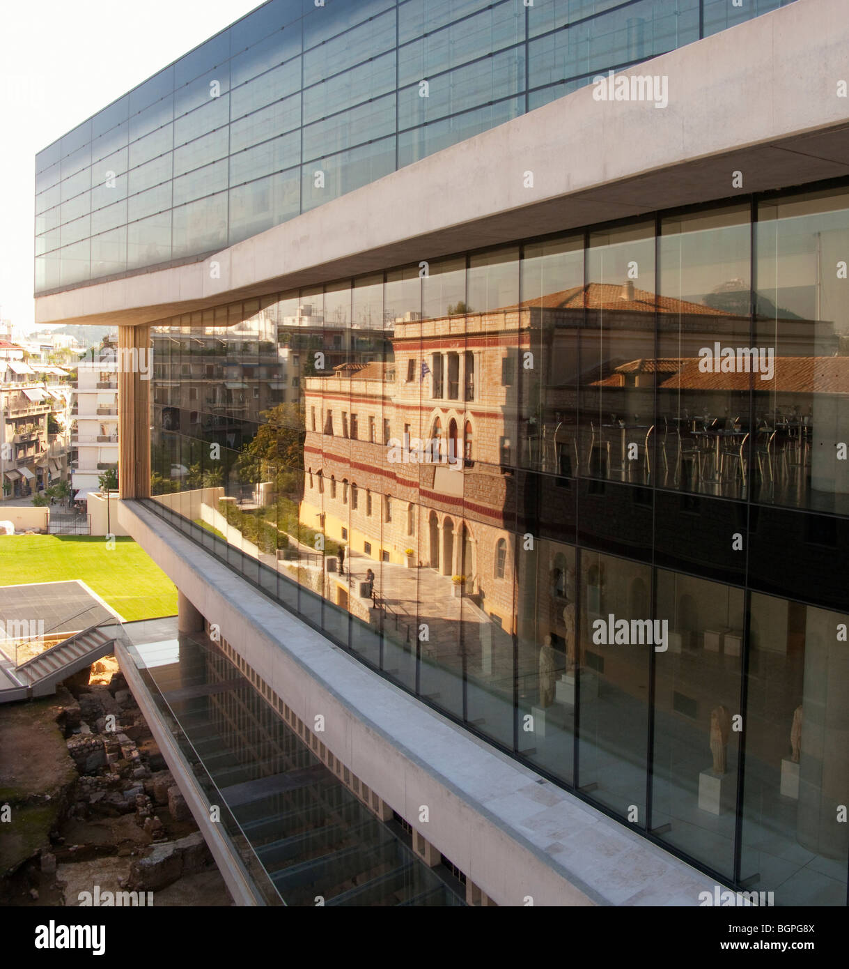 The New Acropolis Museum by architect Bernard Tschumi in Athens sits at ...