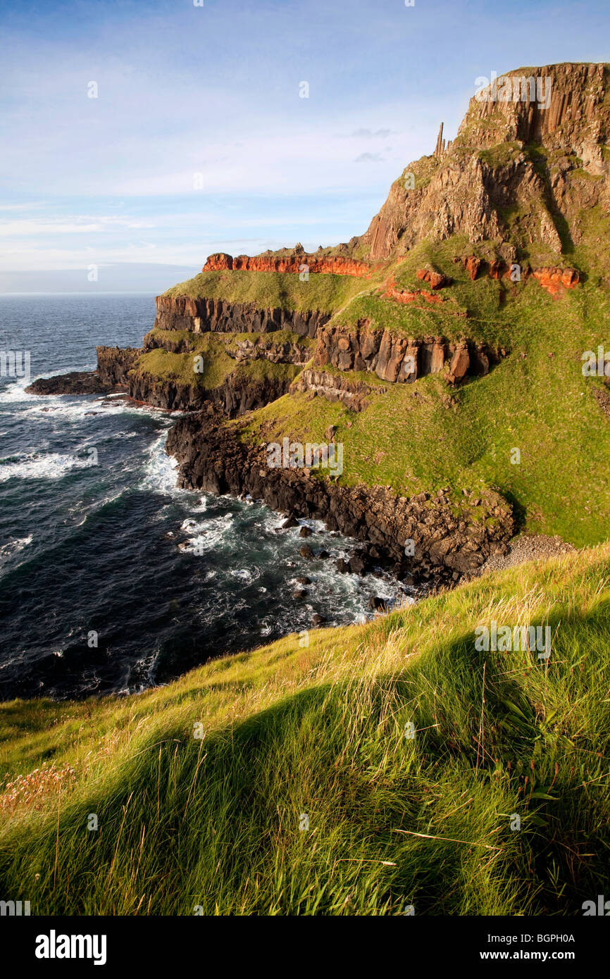 Port Reostan viewpoint at the Giant's Causeway Antrim Northern Ireland ...