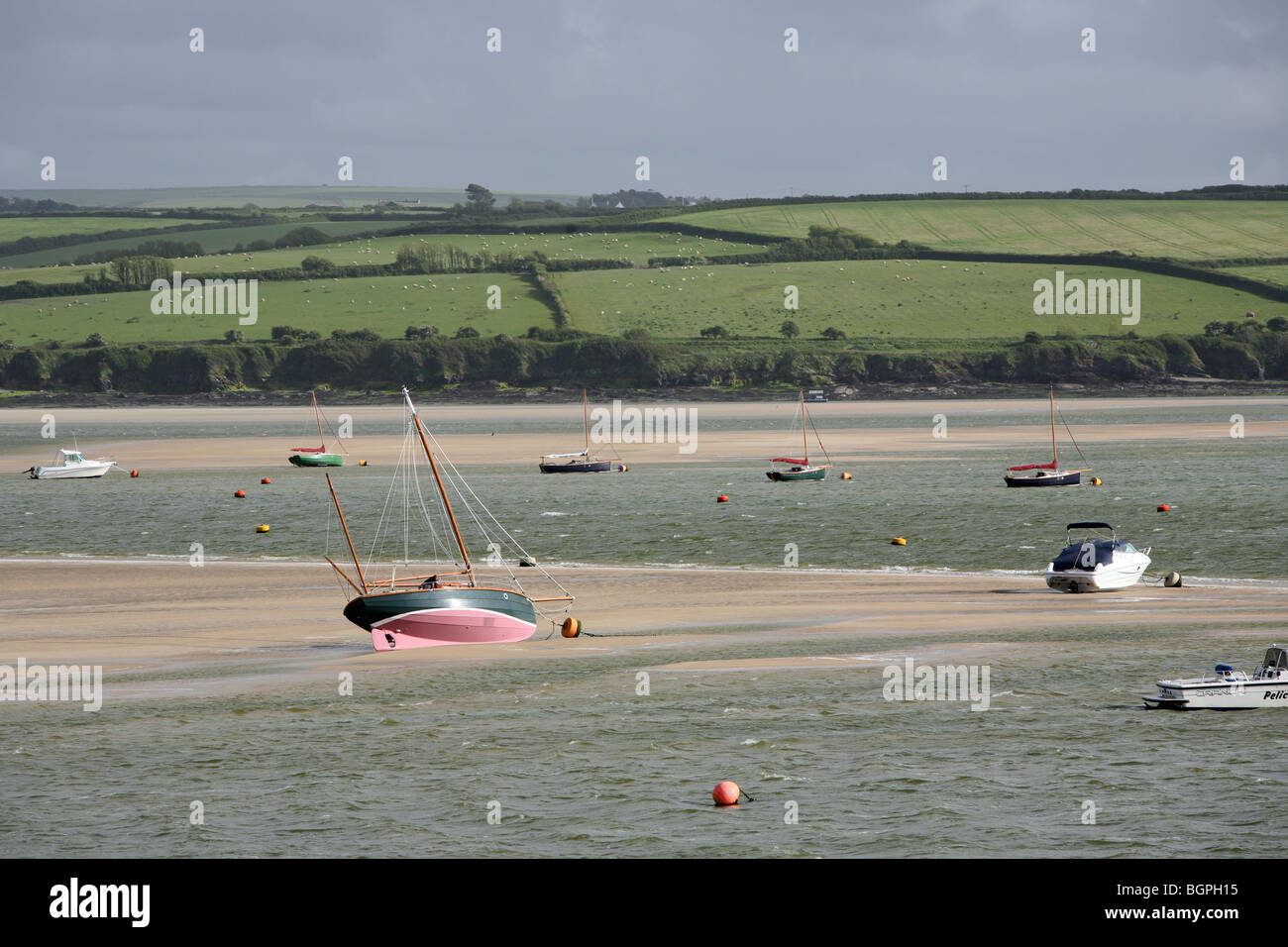 The Camel Estuary Cornwall England UK Stock Photo - Alamy