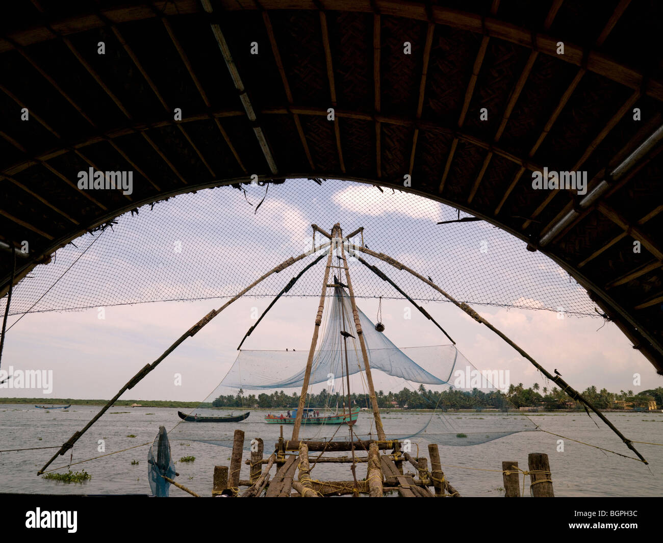 Chinese fishing nets, Cochin, Kerala, India Stock Photo - Alamy