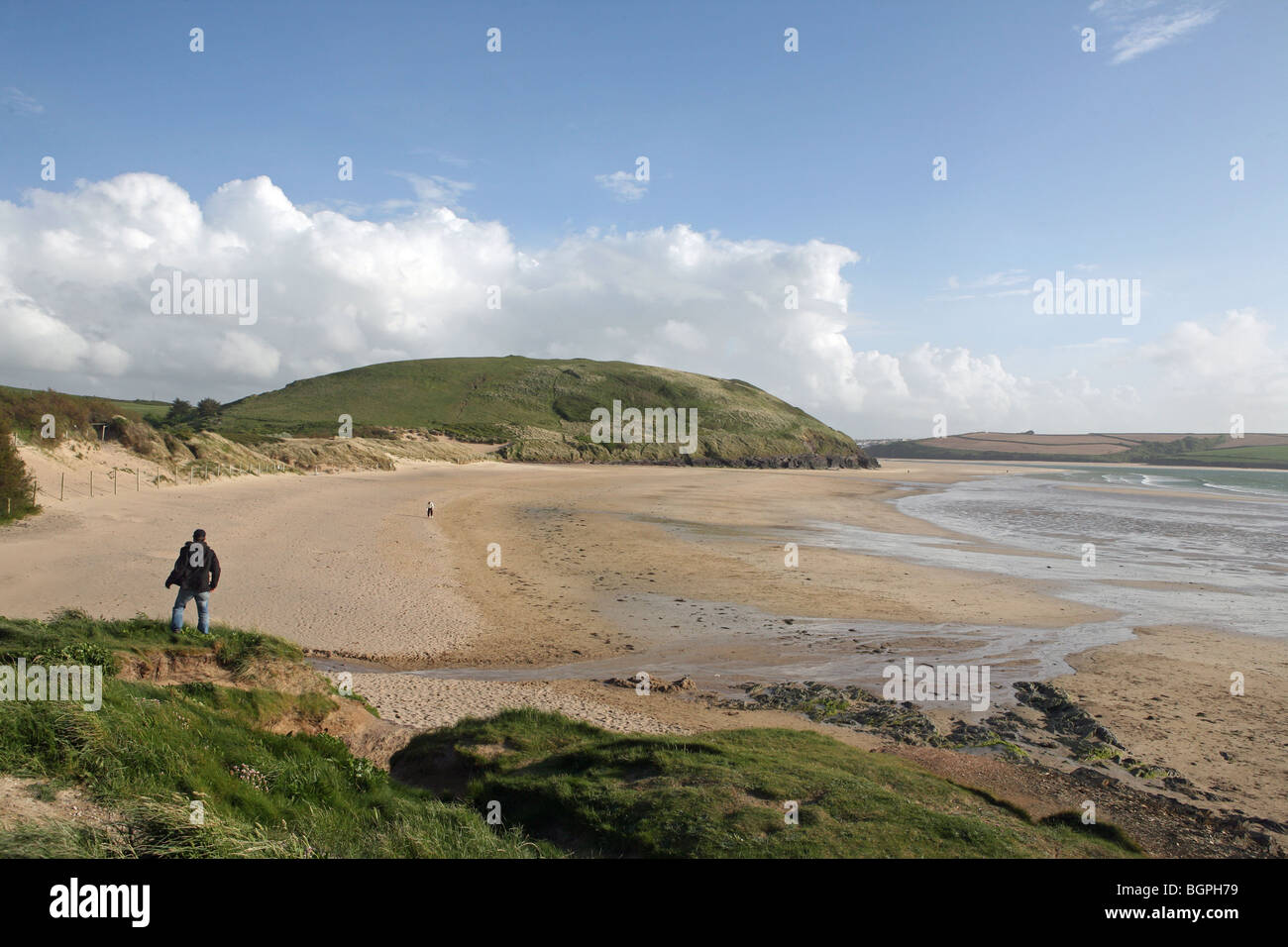 Daymer Bay Rock Cornwall England Kernow Stock Photo - Alamy