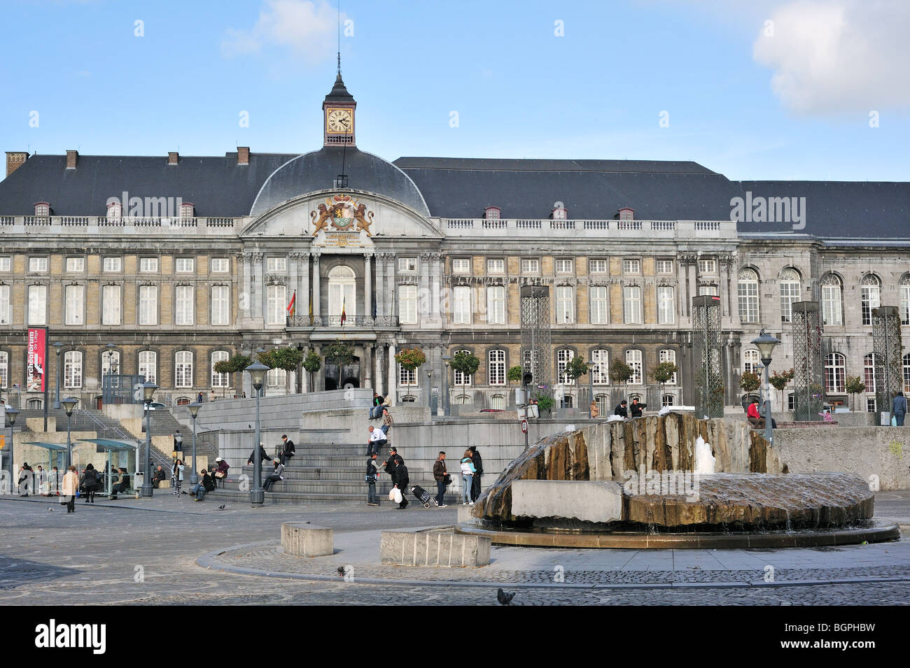 The 16th century palace of the Prince-Bishops of Liège at the Place ...