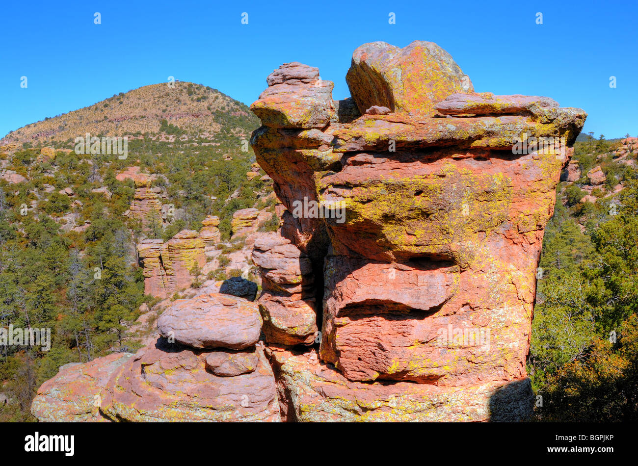 Balanced Rocks Chiricahua National Monument in Southeast Arizona Stock ...