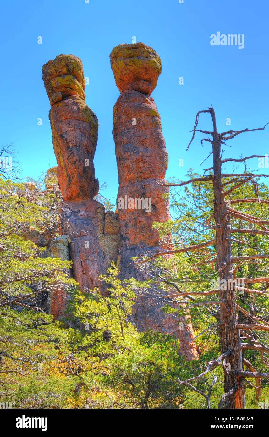Balanced Rocks Chiricahua National Monument in Southeast Arizona Stock ...
