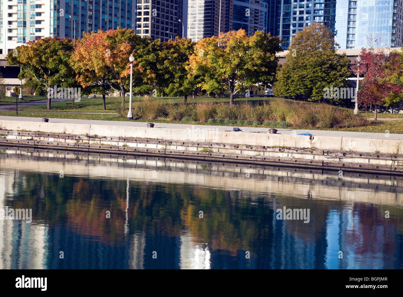 Fall in Chicago Stock Photo - Alamy