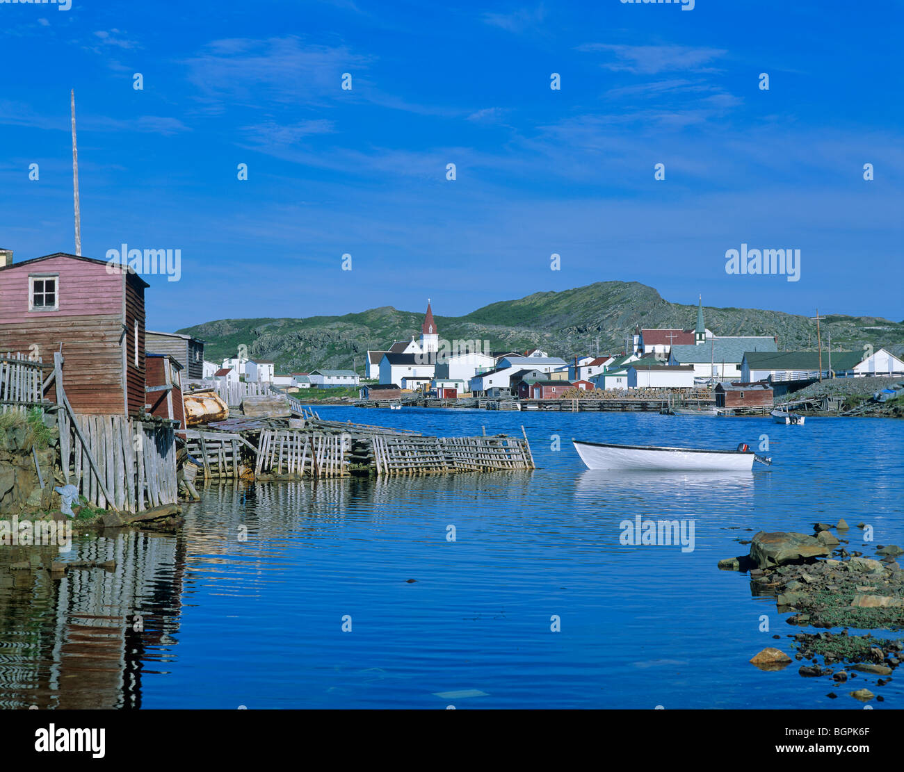 Newfoundland outport fishing boat hi-res stock photography and images ...