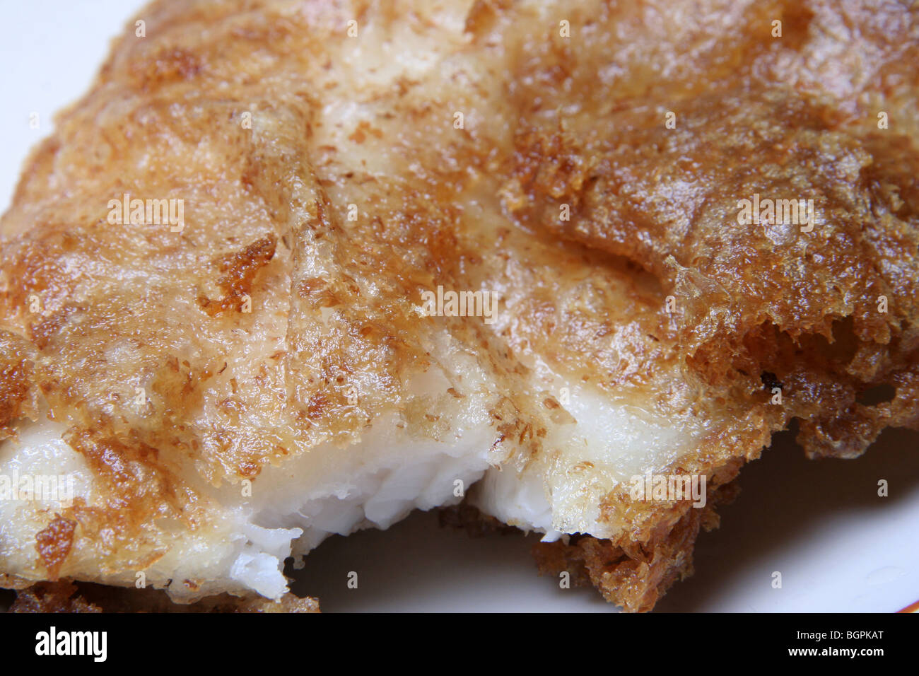 Fish breaded and fried Stock Photo - Alamy