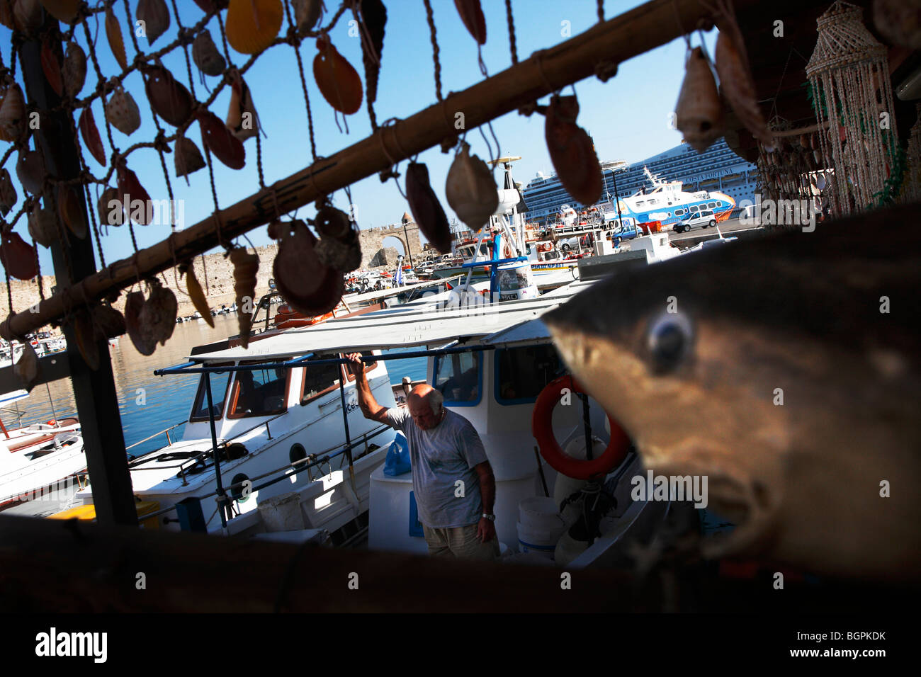 Harbour in Rhodes City Travel Rhodes, Greece Stock Photo - Alamy