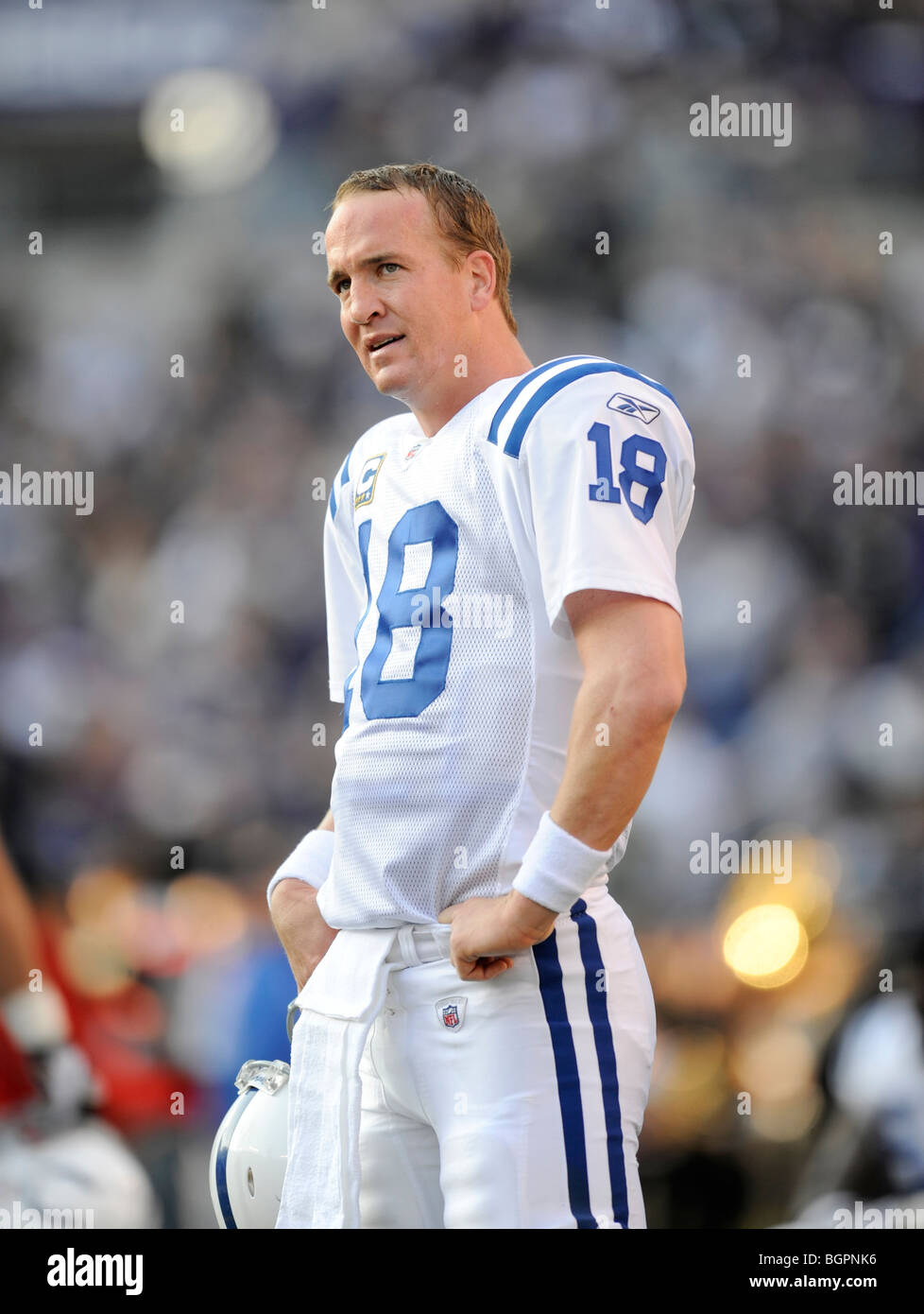 Peyton Manning #18 quarterback of the Indianapolis Colts Stock Photo - Alamy