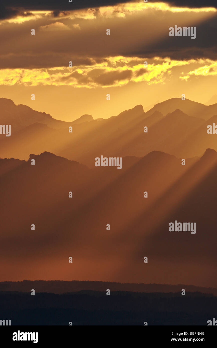 Sunrise in the alps hi-res stock photography and images - Alamy