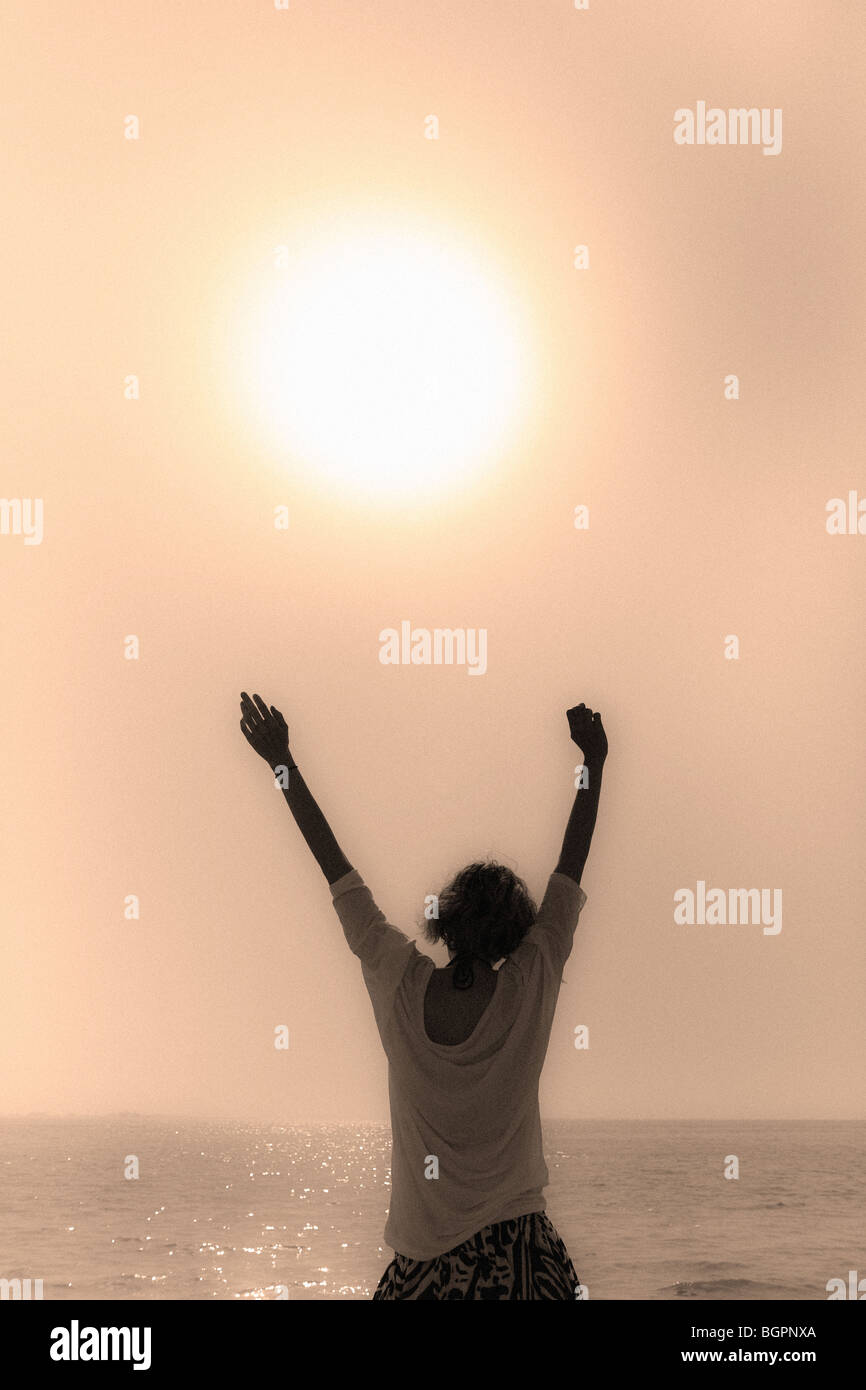 Sun worship hi-res stock photography and images - Alamy