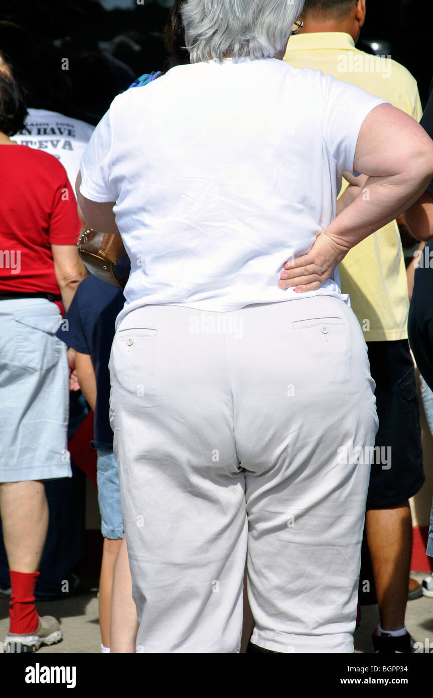 Old fat woman hi-res stock photography and images - Alamy