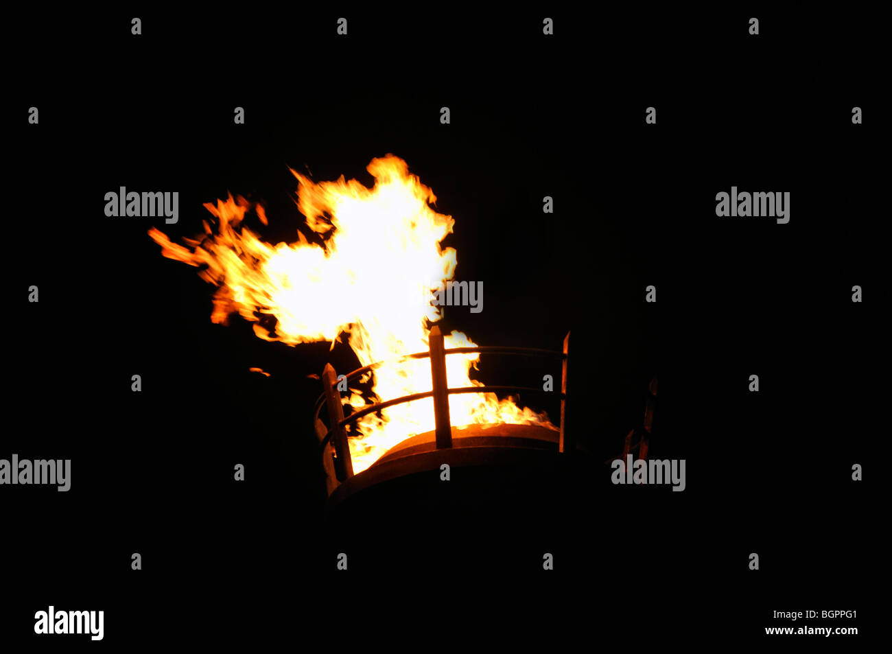 Torch against night sky Stock Photo - Alamy