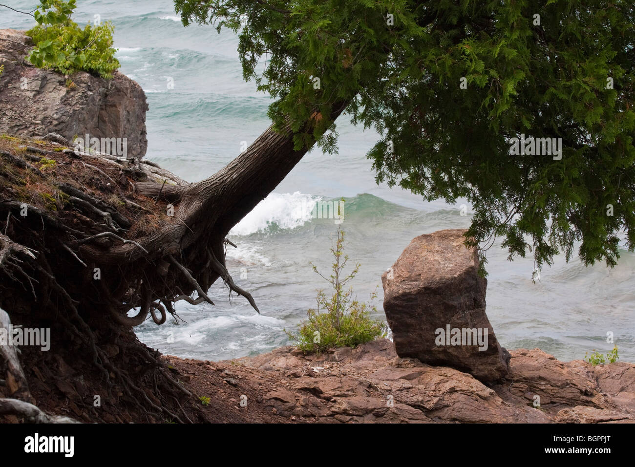 Presque Isle Park Marquette at Lake Superior Upper Peninsula county ...