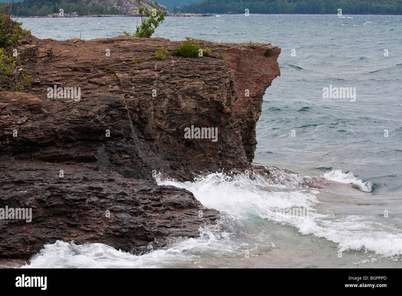 Presque Isle Park Marquette at Lake Superior MI Michigan in USA US ...