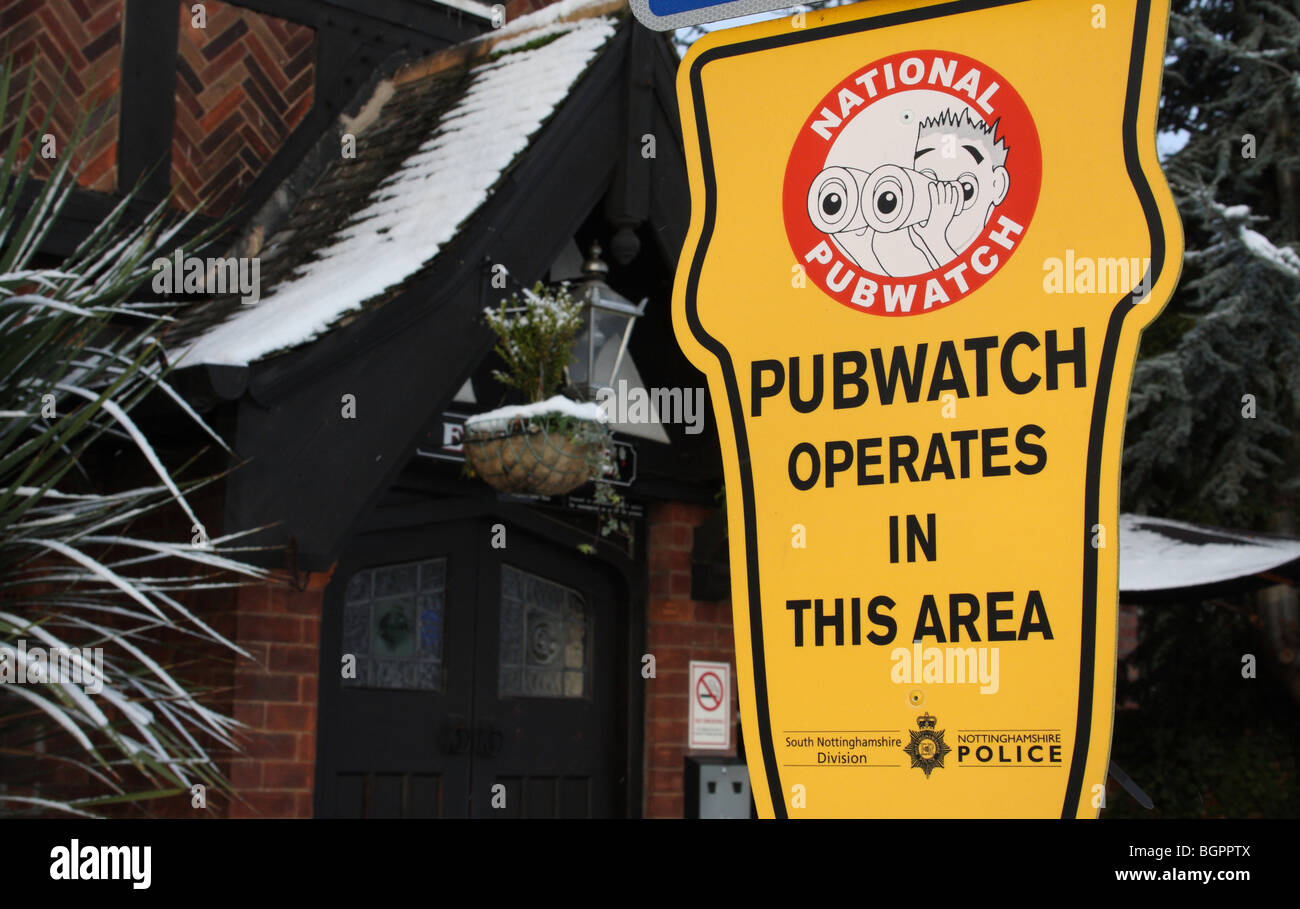 Pub watch organisation sign hi-res stock photography and images - Alamy