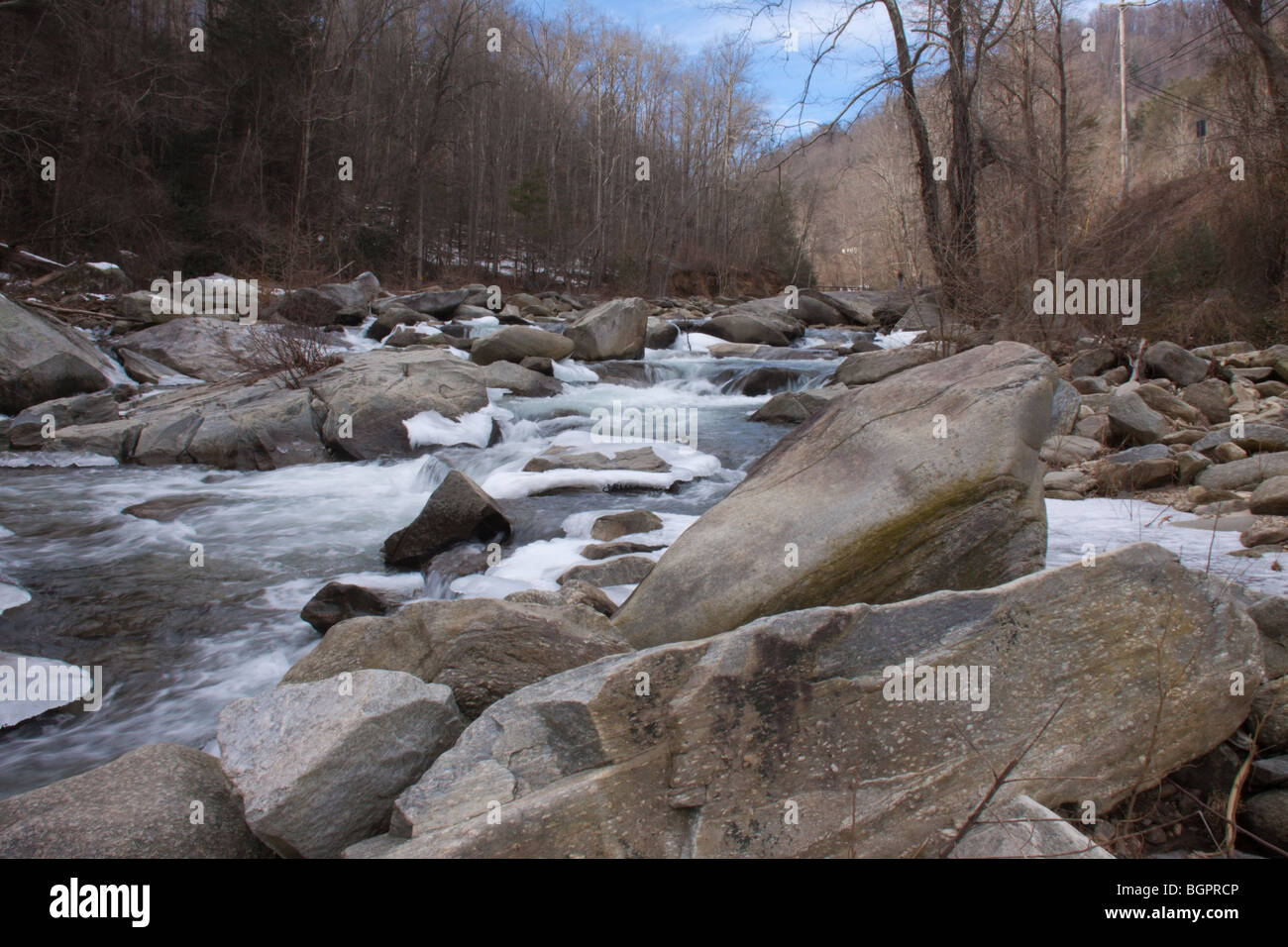Broad River, near Bat Cave, in Rutherford County, North Carolina, on an ...