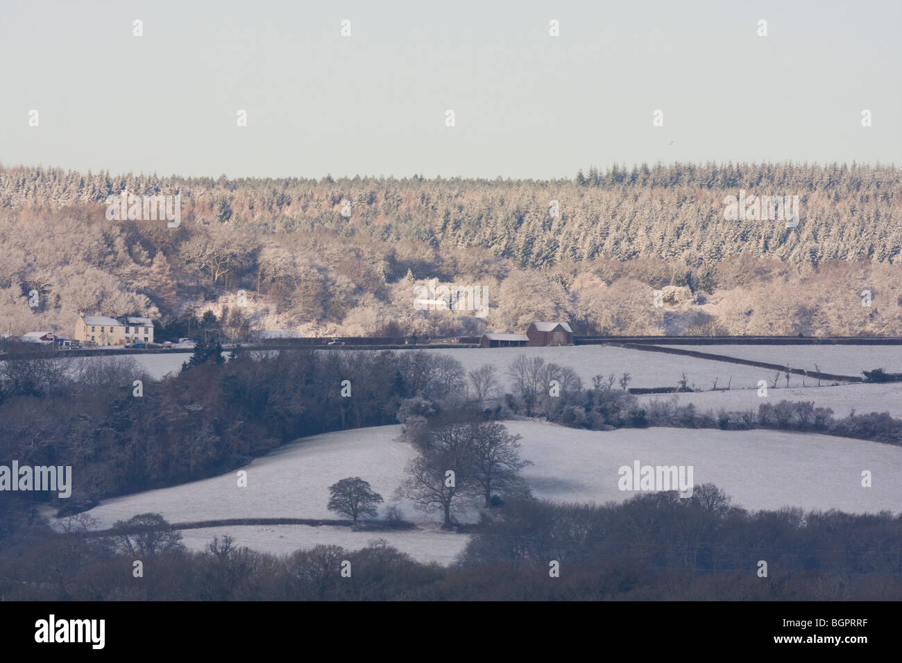 Agricultural fields covered snow hi-res stock photography and images ...