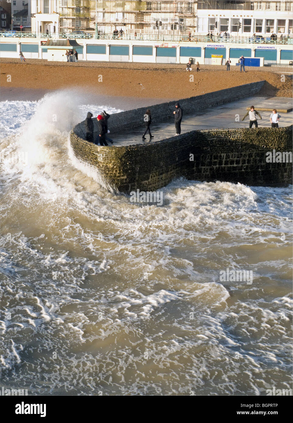 Brighton beach front hi-res stock photography and images - Alamy