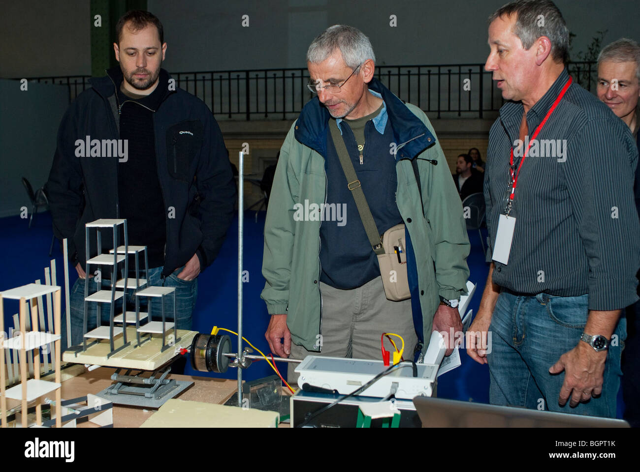 Paris, France, Small Group people, French Scientists Sharing ...
