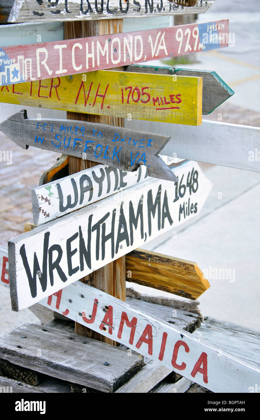 Directions sign key west florida hi-res stock photography and images ...