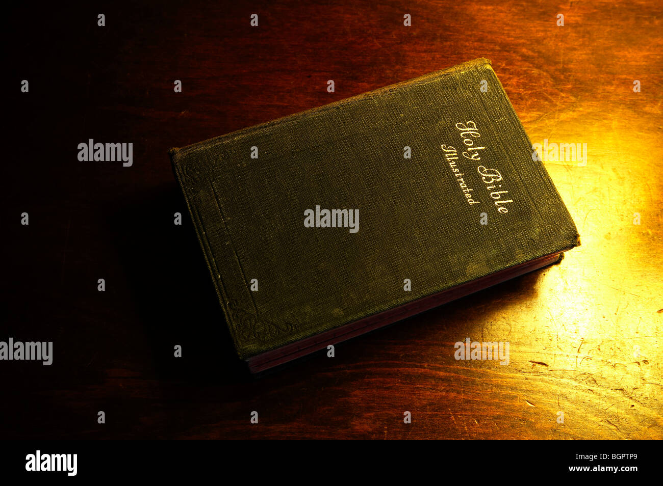 Holy bible on desk Stock Photo - Alamy