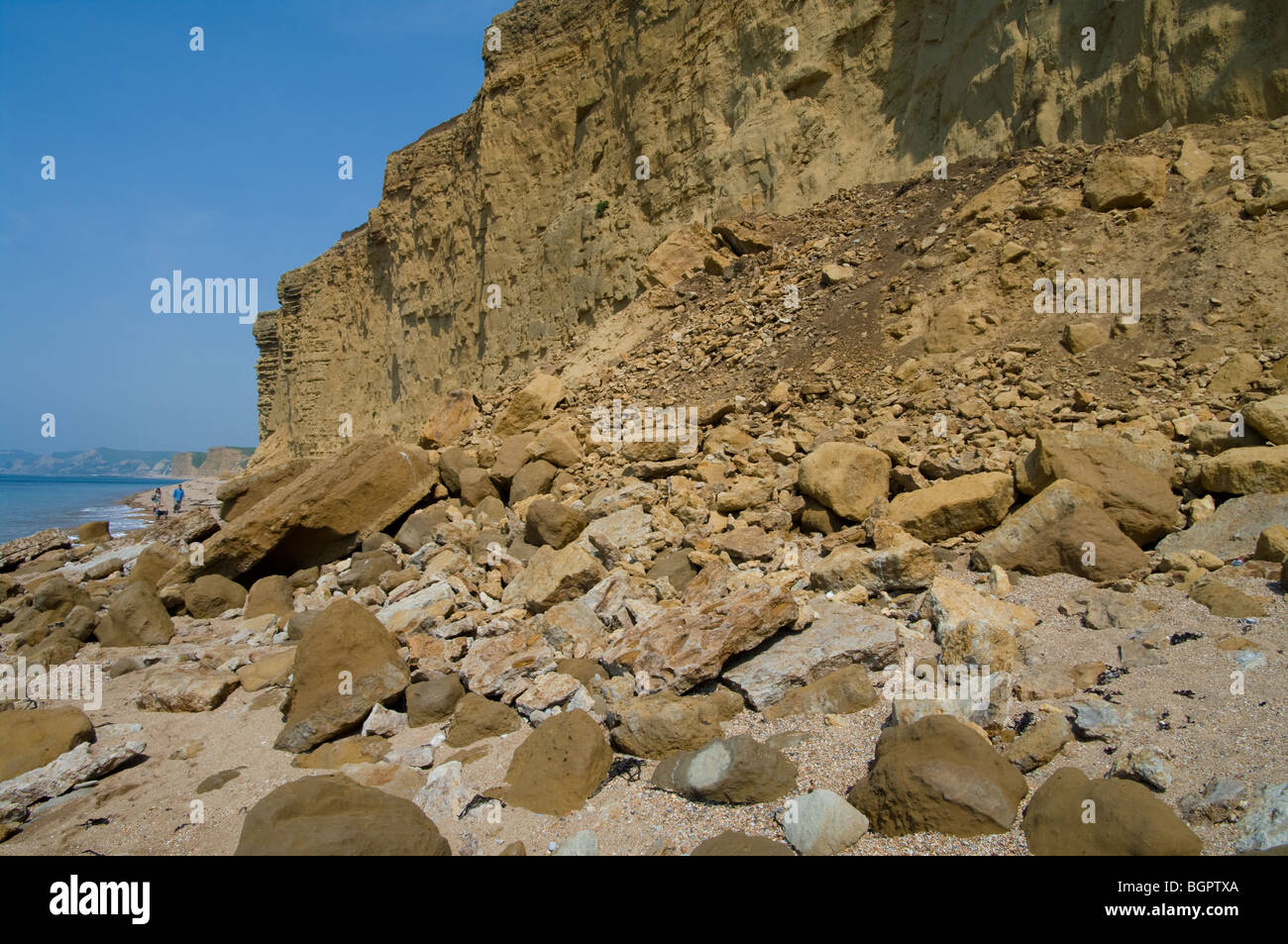 Jurassic coast landslip hi-res stock photography and images - Alamy
