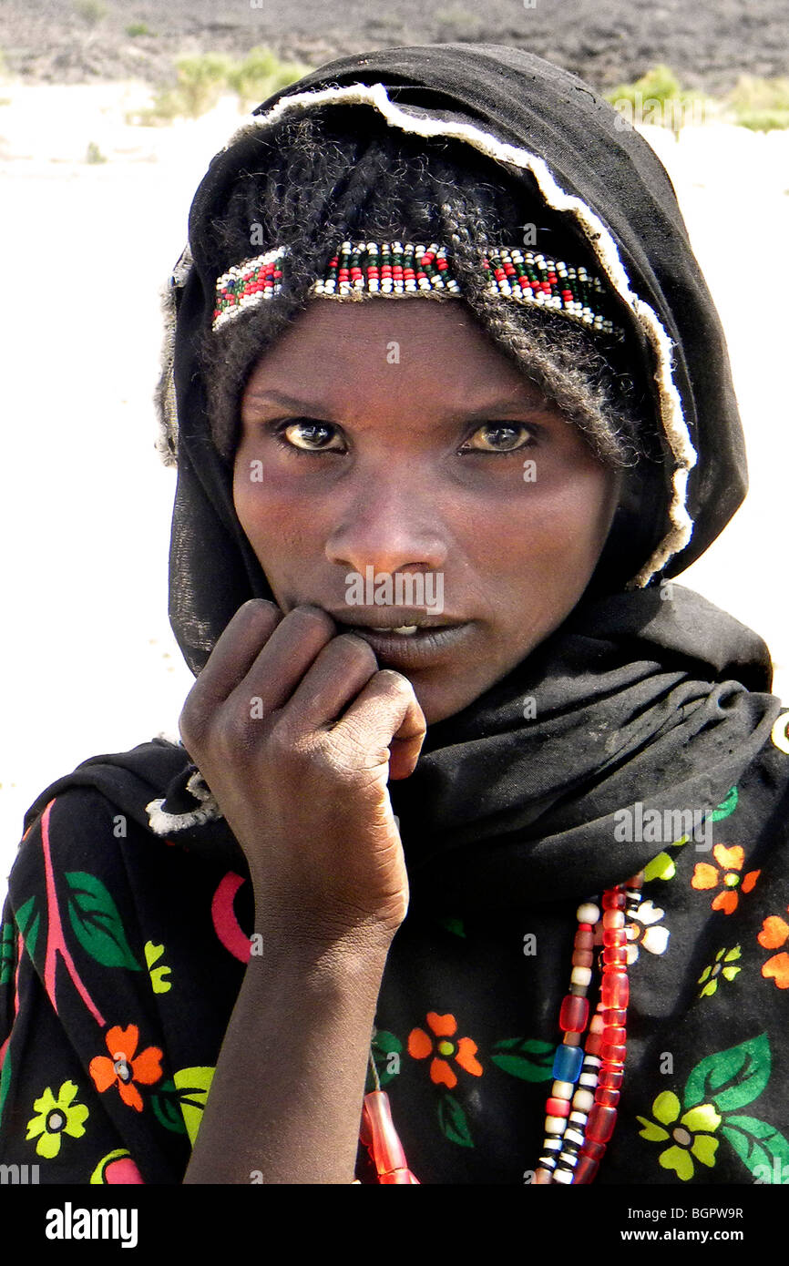 afar woman, danakil, ethiopia Stock Photo - Alamy