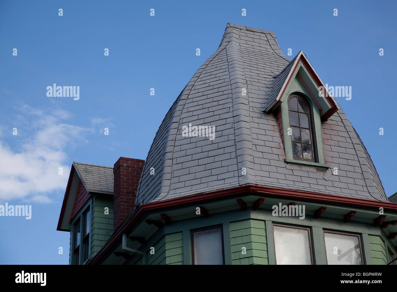The Baker House, a historic 1898 house in Santa Paula California Stock ...