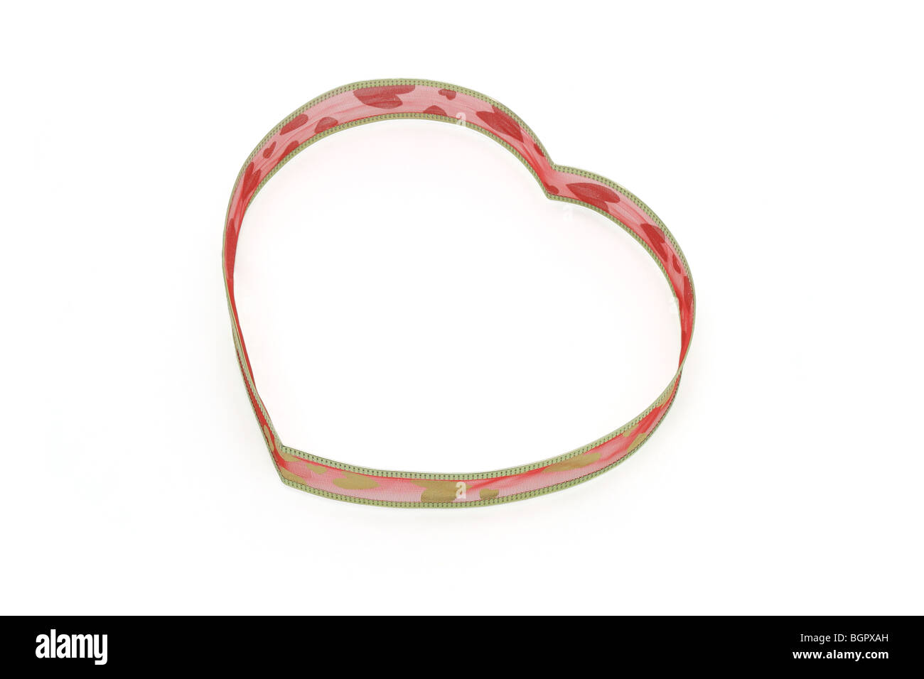 Heart shape pink ribbon Cut Out Stock Images & Pictures - Alamy