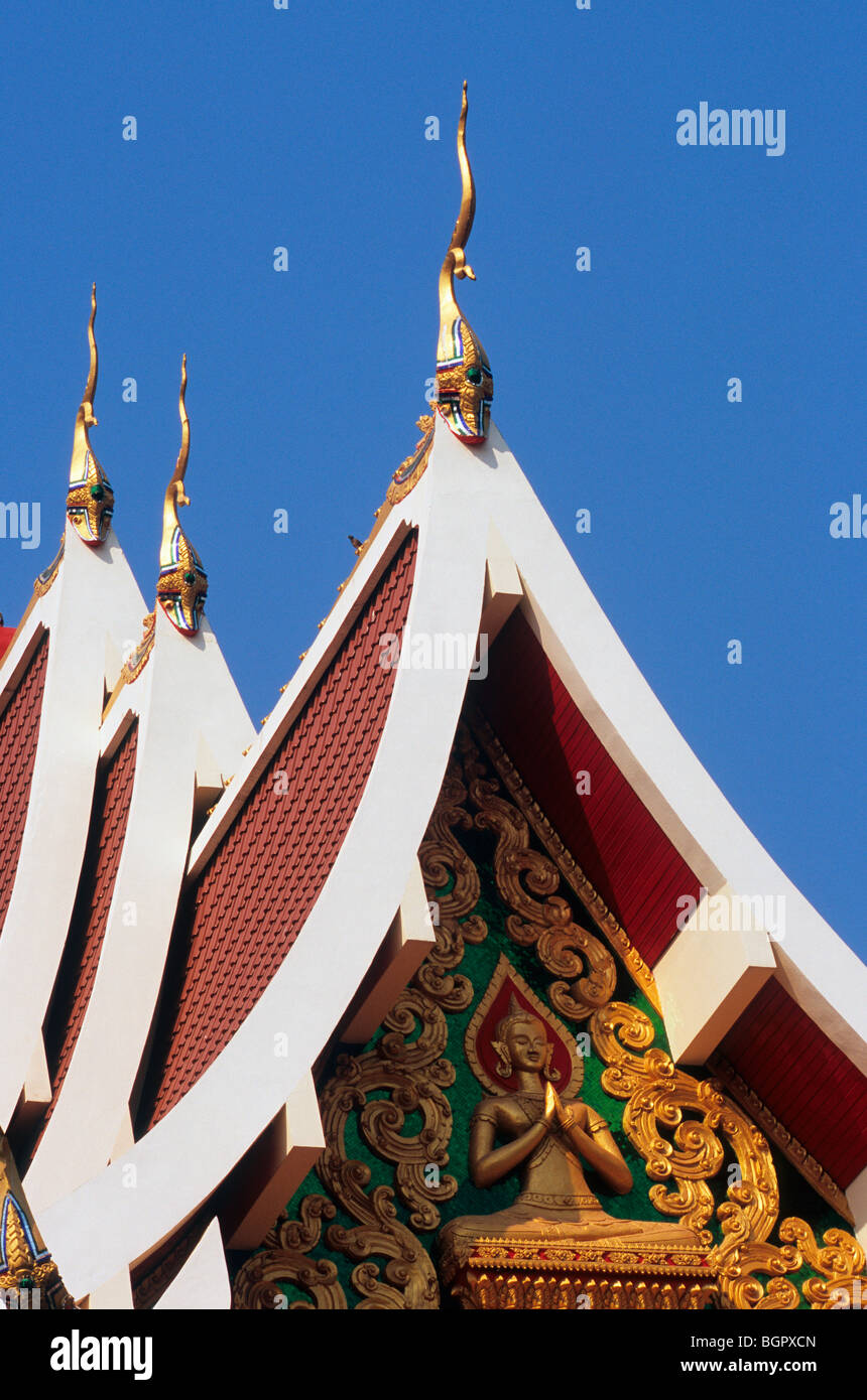 Detail of top of Wat That Luang Tai, Pha That Luang temple complex ...