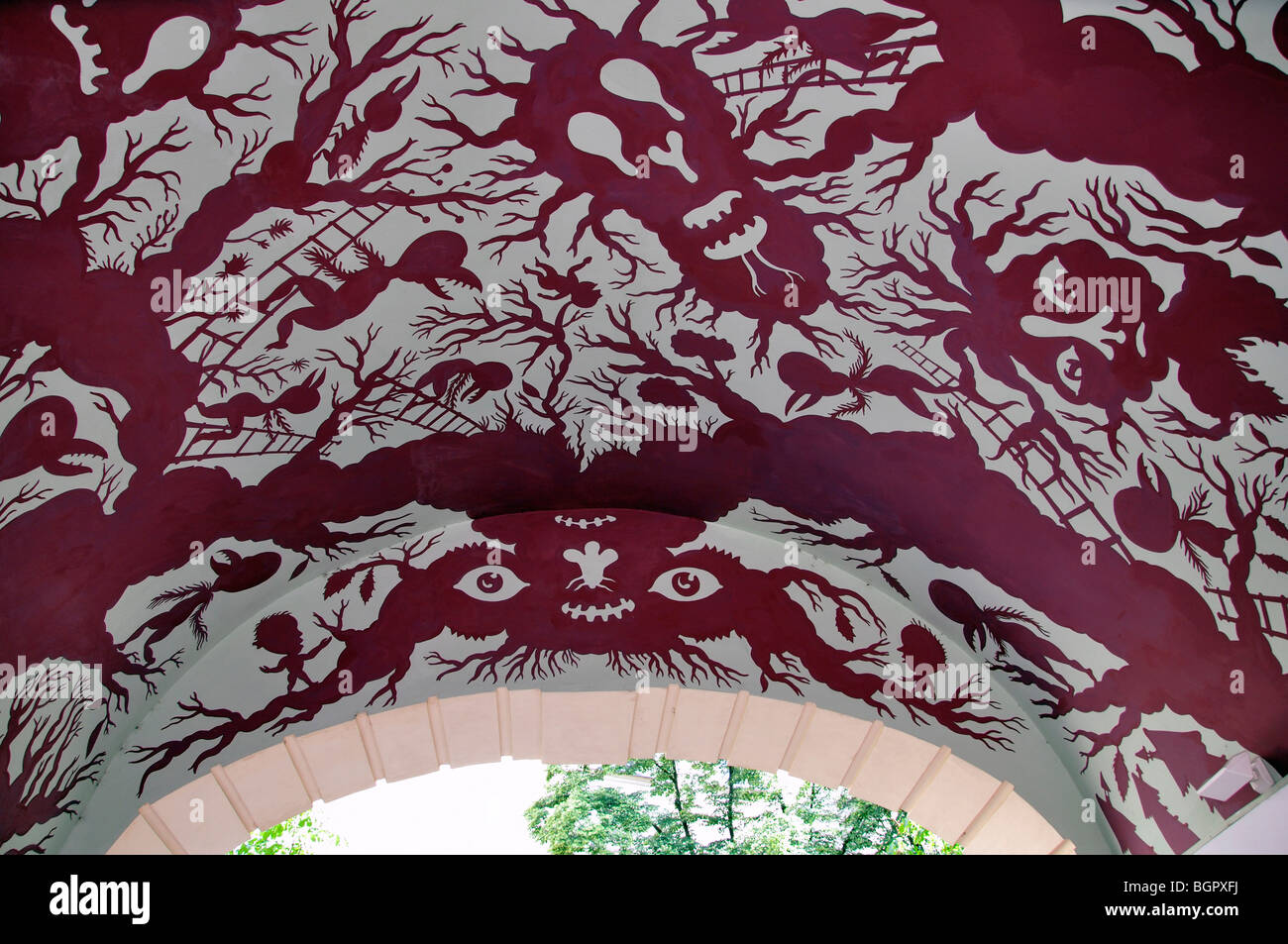 KABINETT comic passage in Museum Quarter, Vienna, Austria Stock Photo ...